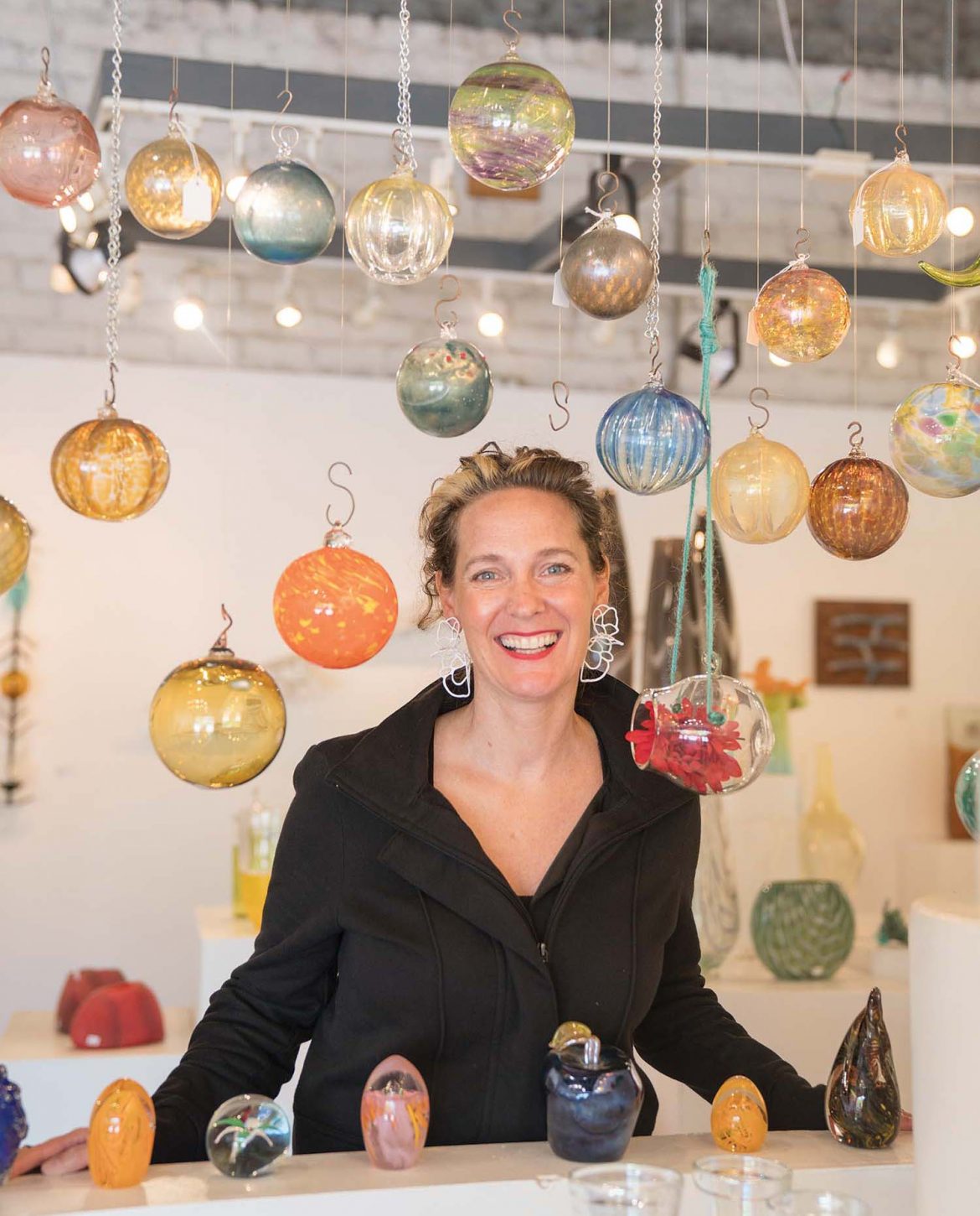 the Ceiling of Traditional Glasswork – Asheville Made