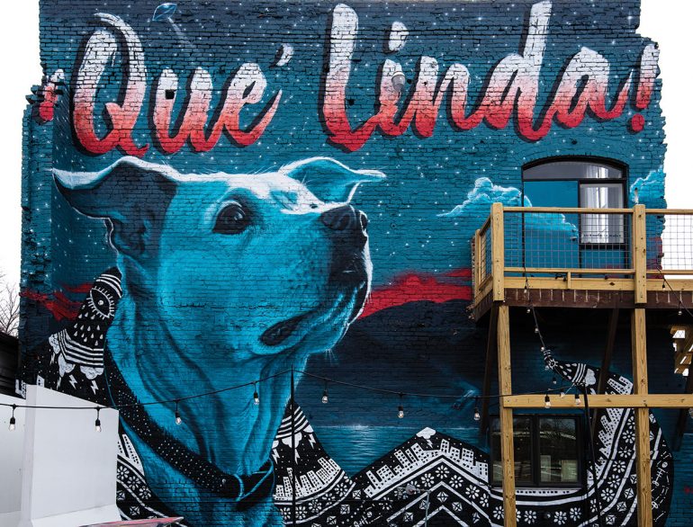 How Beautiful is the Little Dog That Inspires a Massive Mural ...